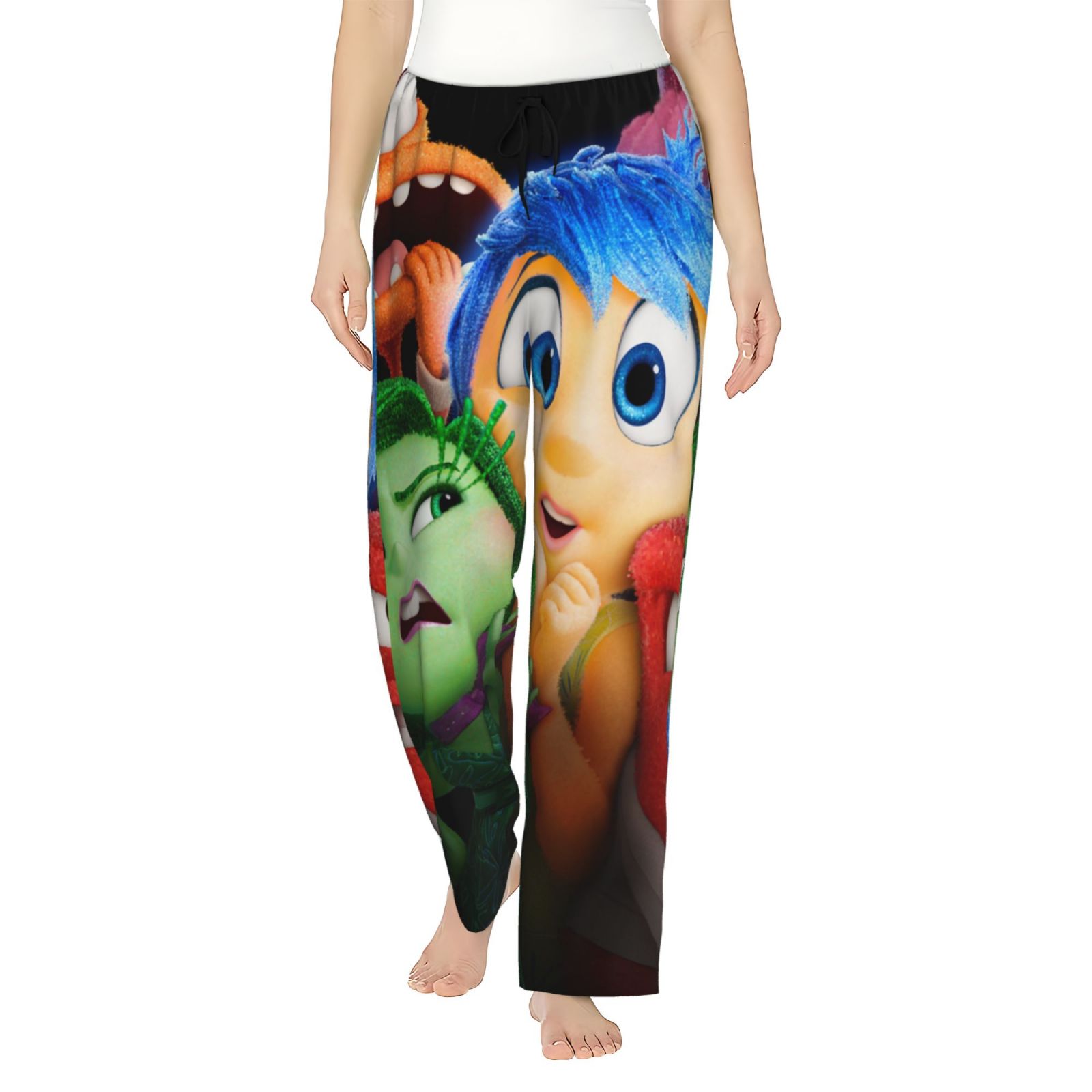 Inside Out Women's Pajama Pants Lounge Daily Novelty Cozy Sleep Bottoms ...