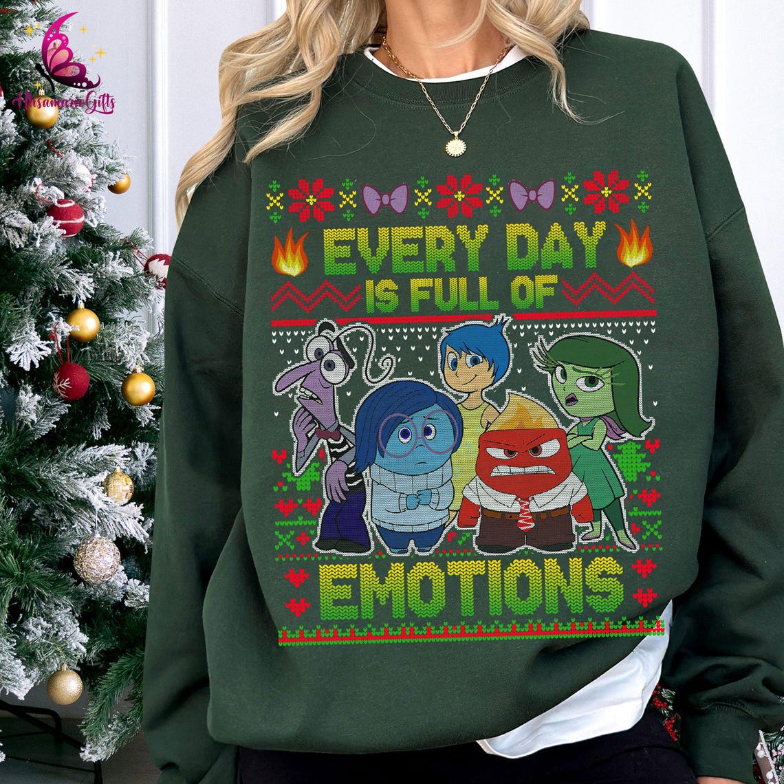 Inside Out all Emotions Christmas Shirt, Disneyland Inside Out, Inside ...