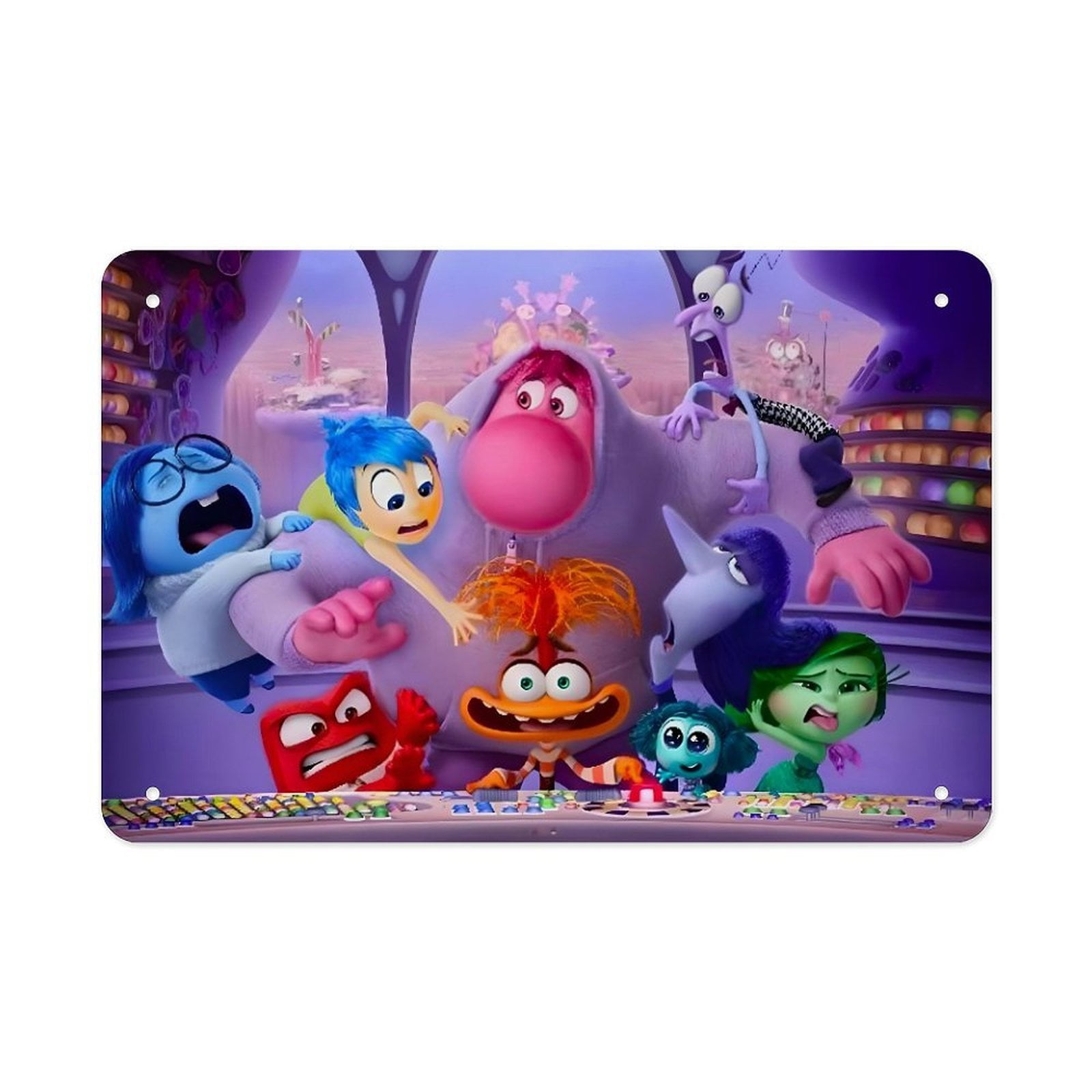 Inside Out-theme Metal Sign，Personalized Metal Sign Wall Decor for fans ...