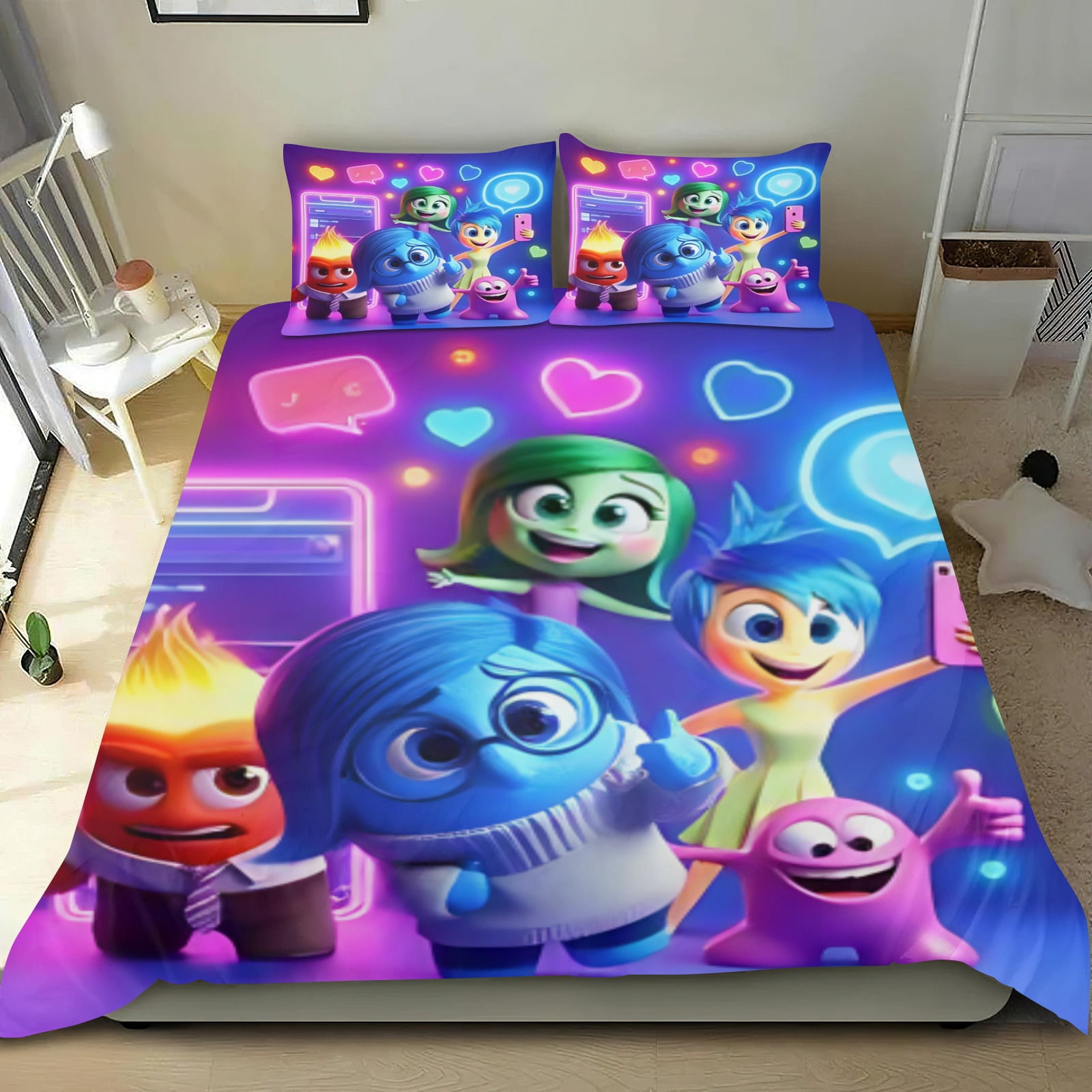 Inside Out thin bedding set has an iconic print, includes a fitted ...