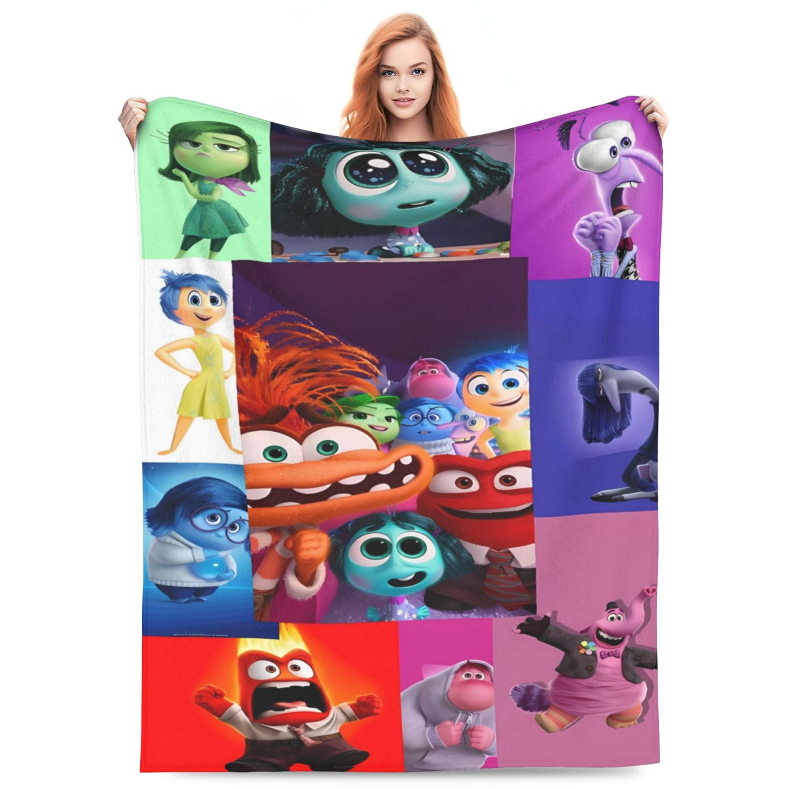 Inside Out2 Blanket Flannel Soft Warm Fuzzy Throw Blanket All Season ...