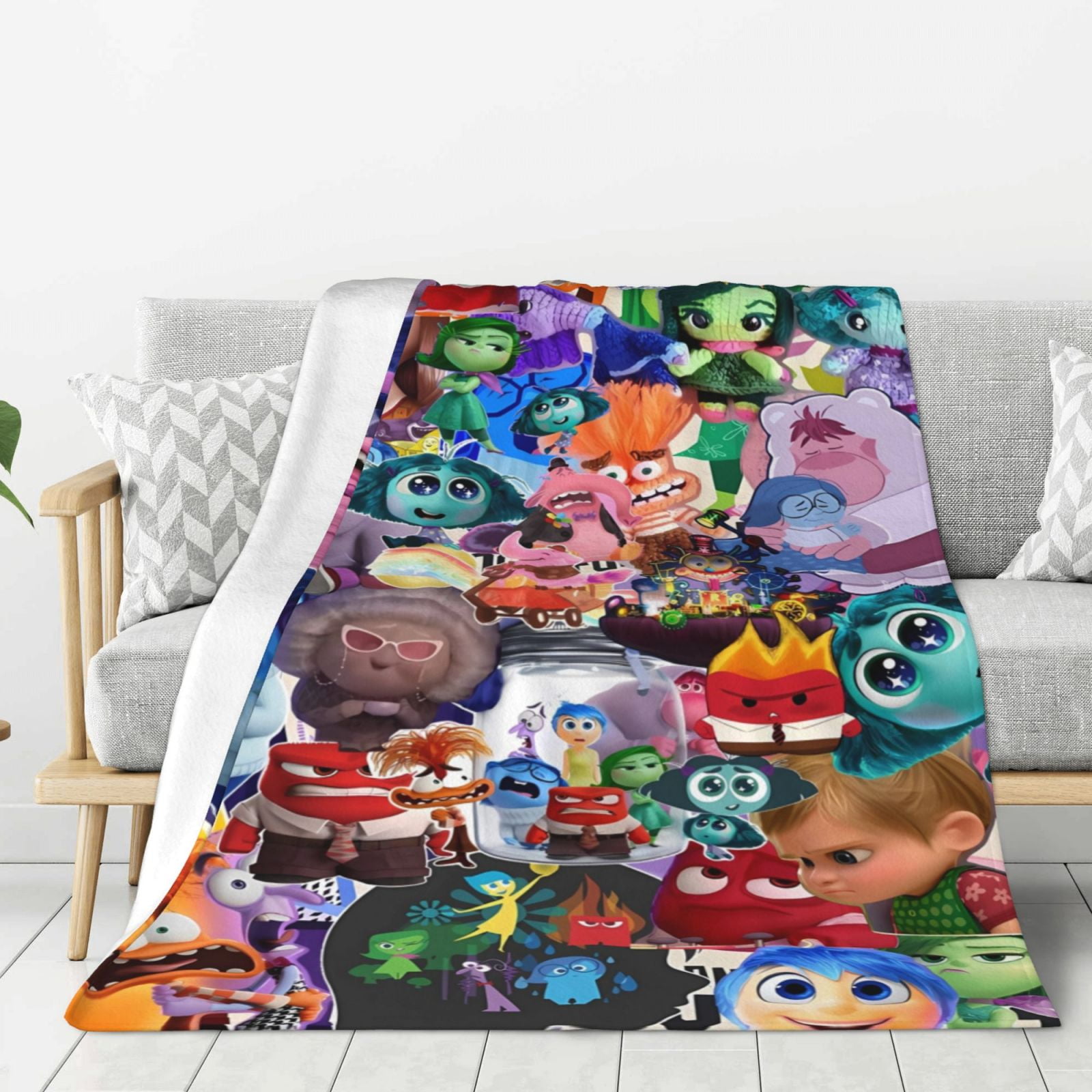 Inside Out2 Blankets Warm Soft Cozy Flannel Blankets All Seasons ...