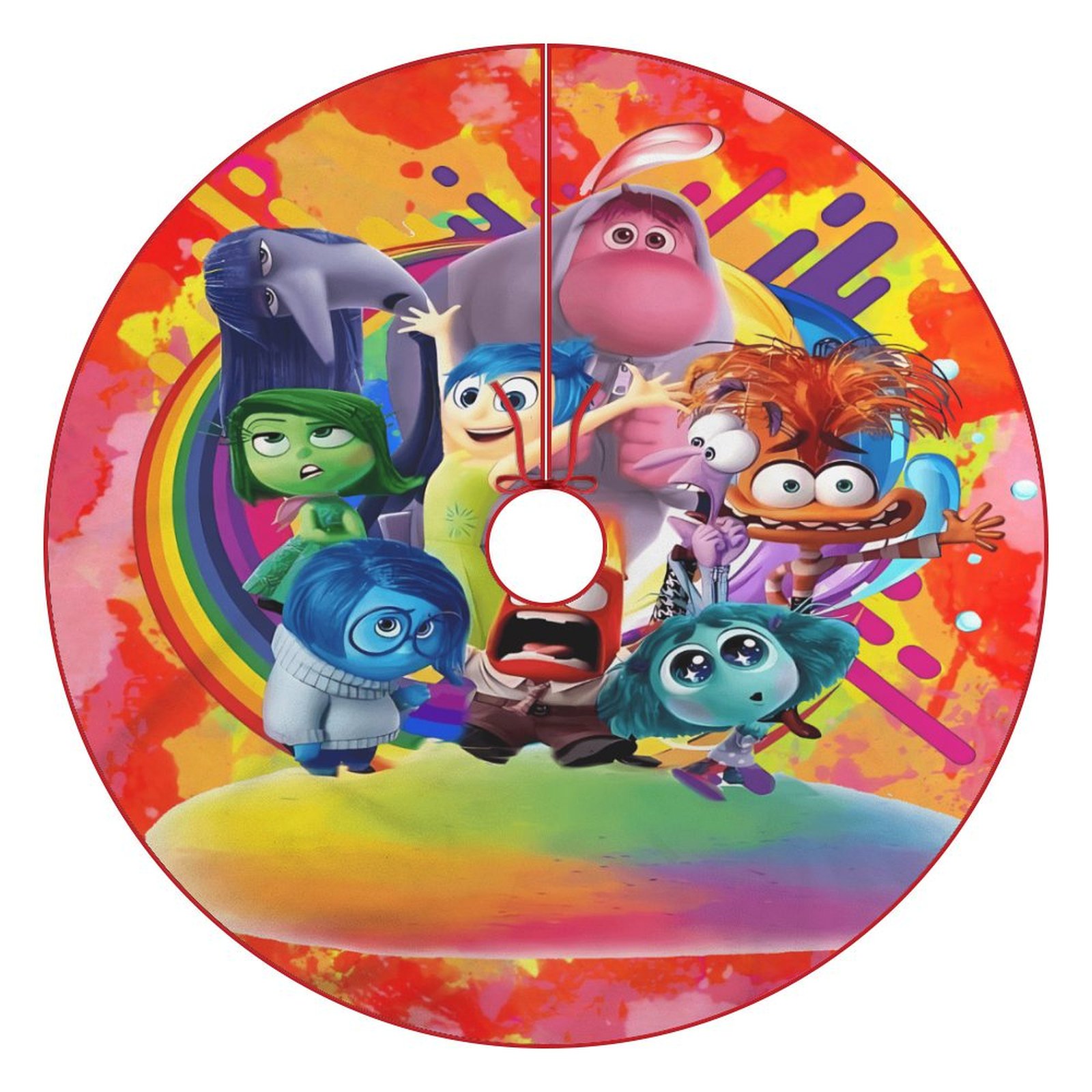 Inside Out2 Christmas Tree Skirt 48"x48" Christmas Joy Party Decoration ...