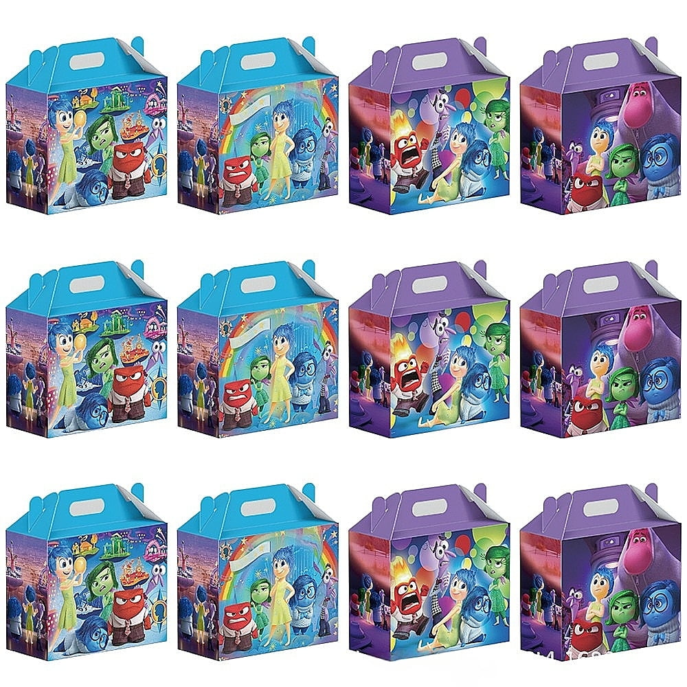 Inside Out Party Favor Boxes - 12 Pcs Party Favor Candy Boxes for Anime ...