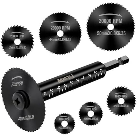 Inside Pipe ,6 pcs with 3 Inch Scale 1/4" Hex Shank, Tool Set for PVC ...