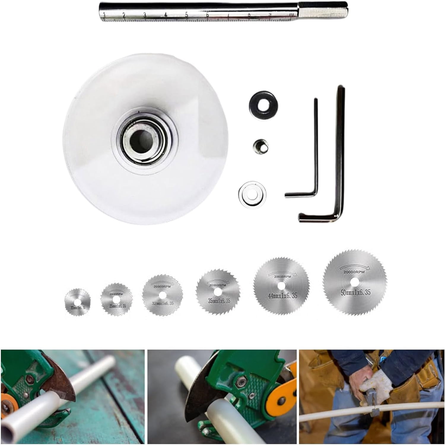 Inside Pipe Cutter PVC Inside Pipe Cutting Disc Inside Pipe Cutter Plumbing Adjustable Depth ...