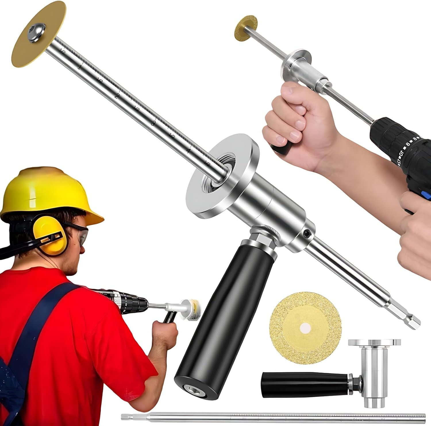 Inside Pipe Cutter for PVC Pipe Cutter, Stainless Steel Plumbing Inside Pipe Cutter Tools with ...