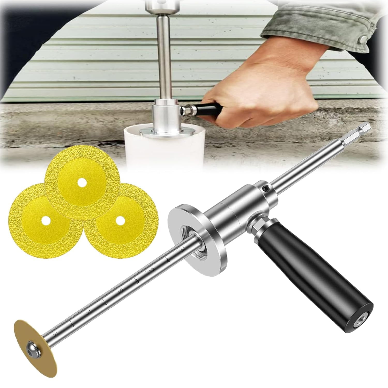 Inside Pipe Cutter for PVC Pipe, Cutter Tool Set, Inside PVC Pipe ...