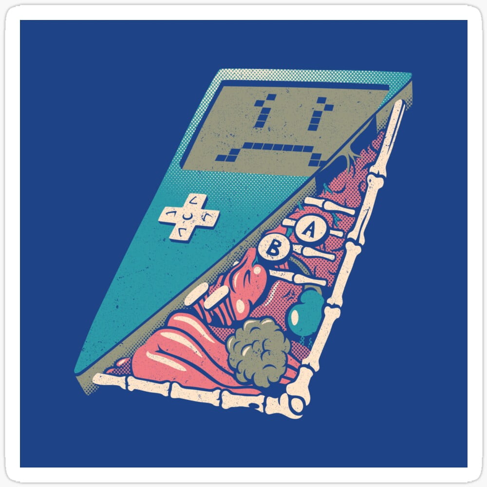 Inside Vintage Video Game Sticker Phone Decal Water Bottle Stickers Car ...