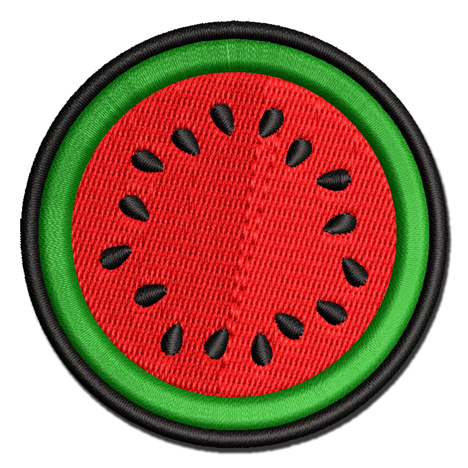 Inside of Whole Melon Applique Multi-Color Embroidered Hook & Loop ...