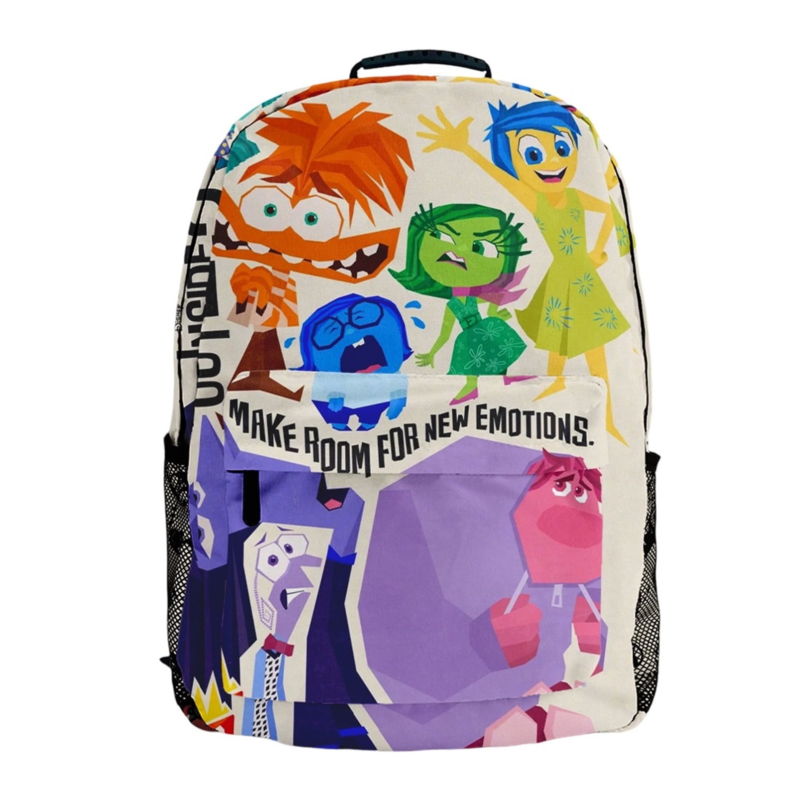 Inside out 2 Canvas Backpack Outdoor Backpack Student Girls Schoolbag ...