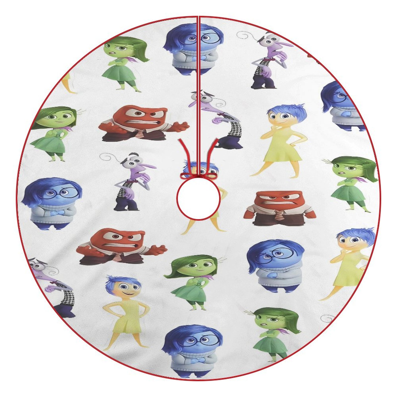 Inside out 2 Christmas Tree Skirt 48"x48" Christmas Joy Party ...