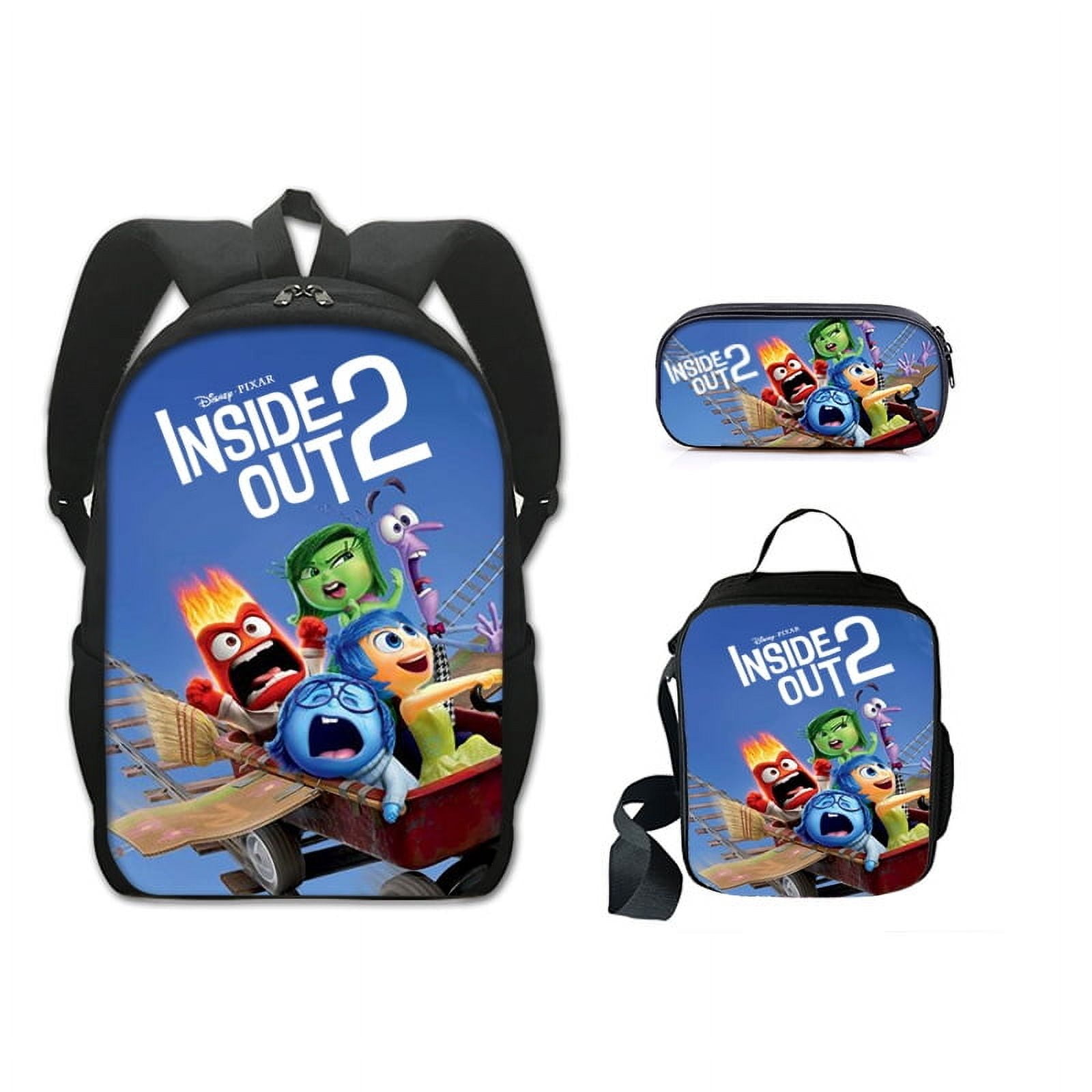 Inside out Backpack with Lunch Box and Pencil Case 17 Inch Backpack ...