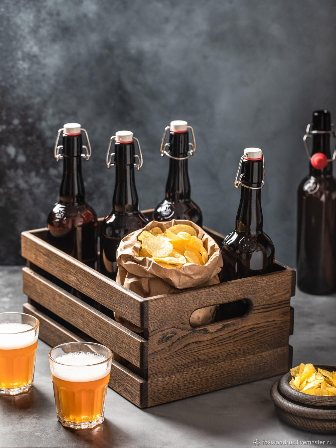 Insight Arts Nesting Crates with Handles Decorative Farmhouse Rustic ...