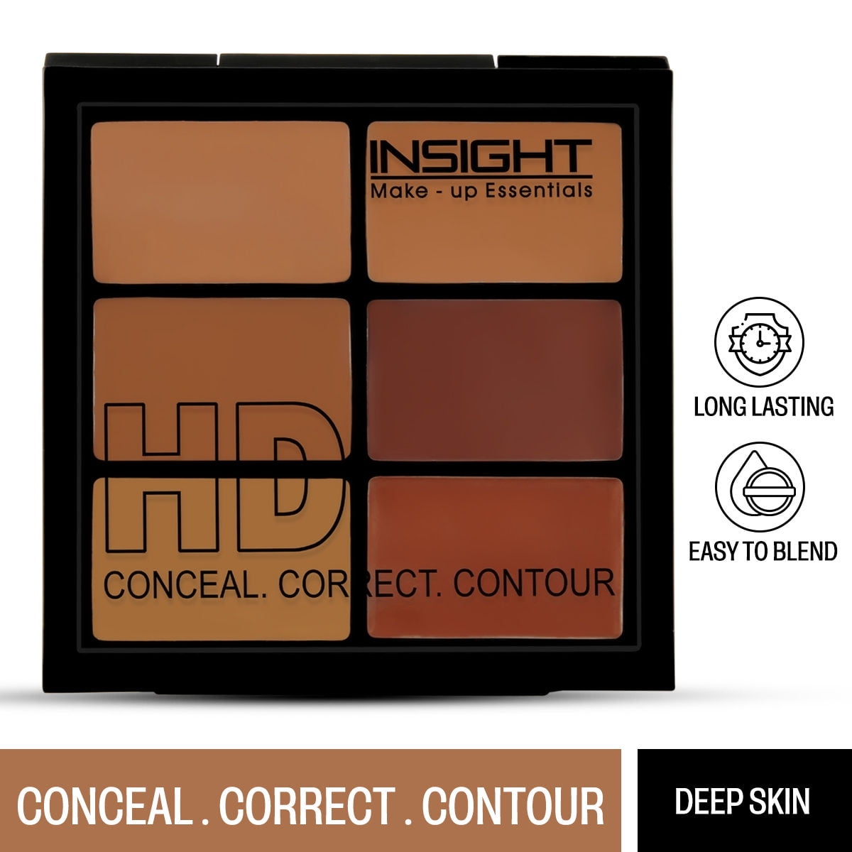 Insight Cosmetics HD Conceal Correct Contour - Deep Skin - Walmart.com