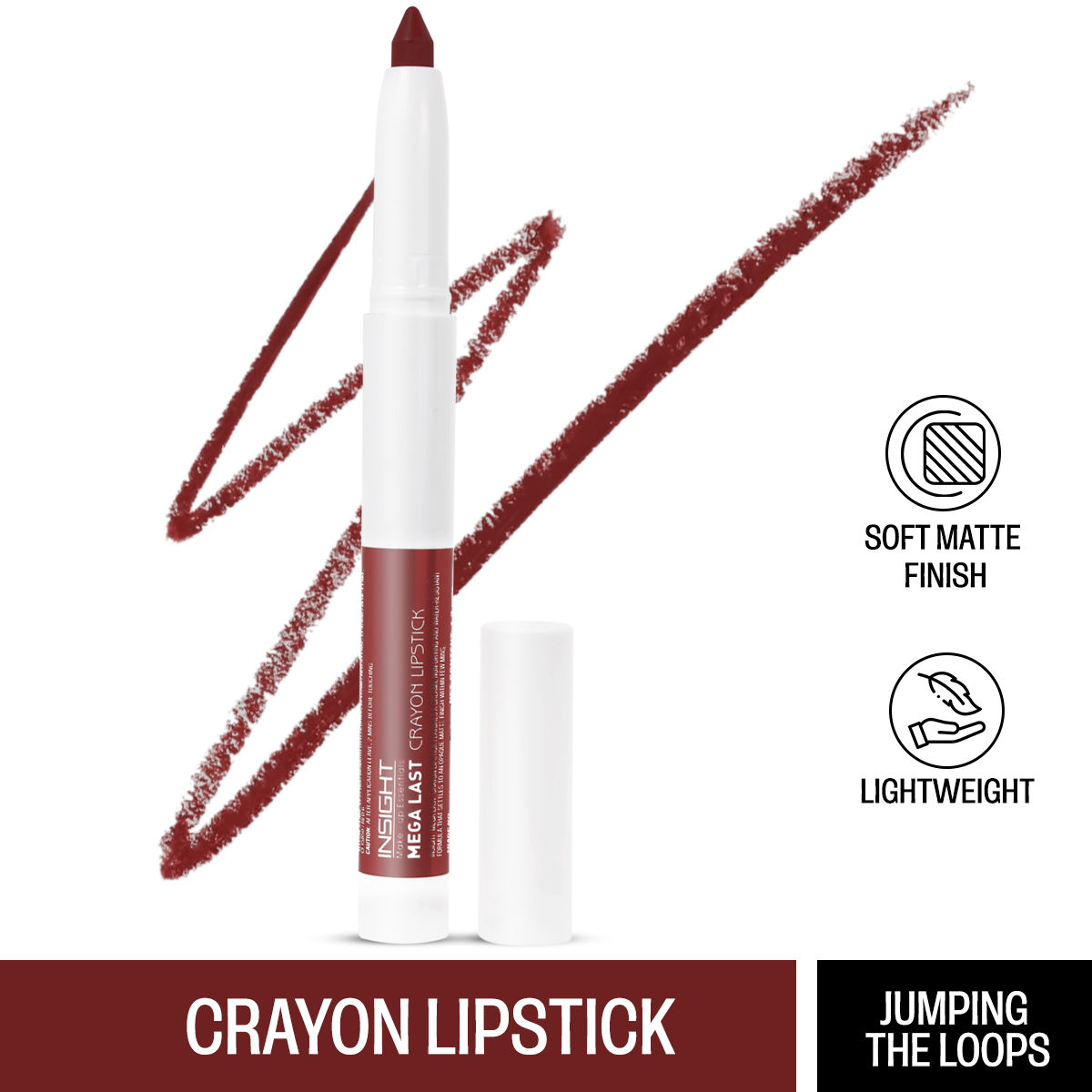 Insight Cosmetics Mega Last Crayon Lipstick - Jumping The Loops ...