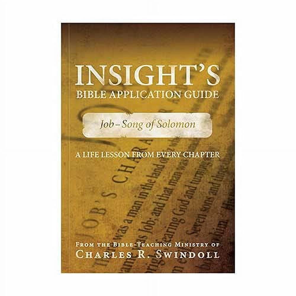 Pre-Owned Insight's Bible Application Guide Job-Song of Solomon ...