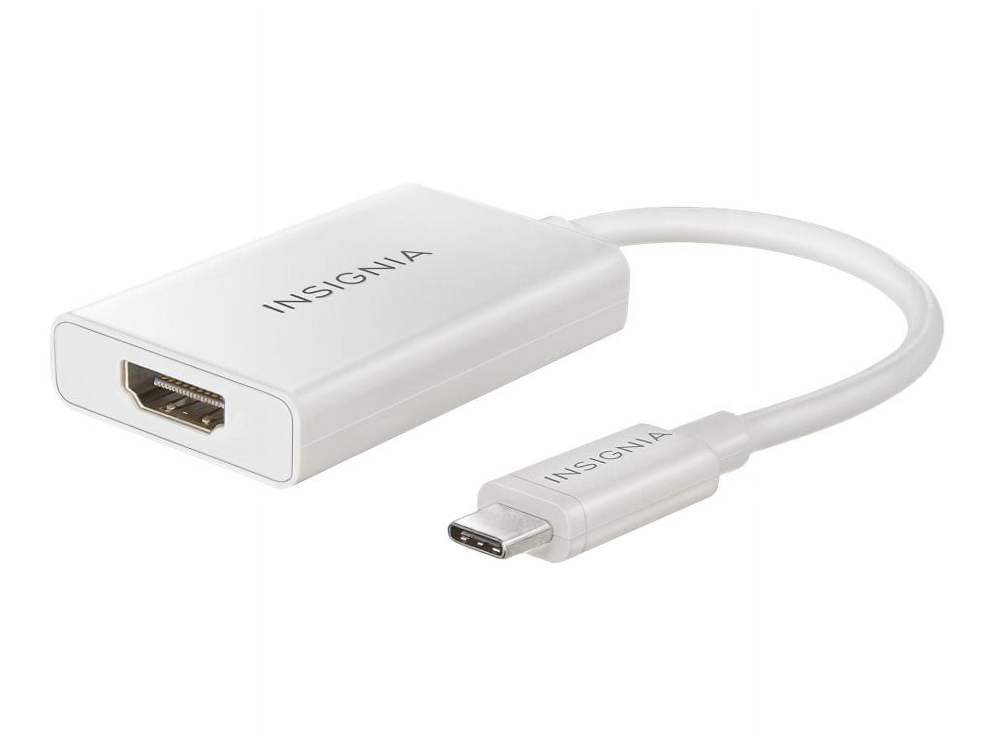 Insignia NS-PU369CH-WH - External video adapter - USB-C - HDMI - white ...