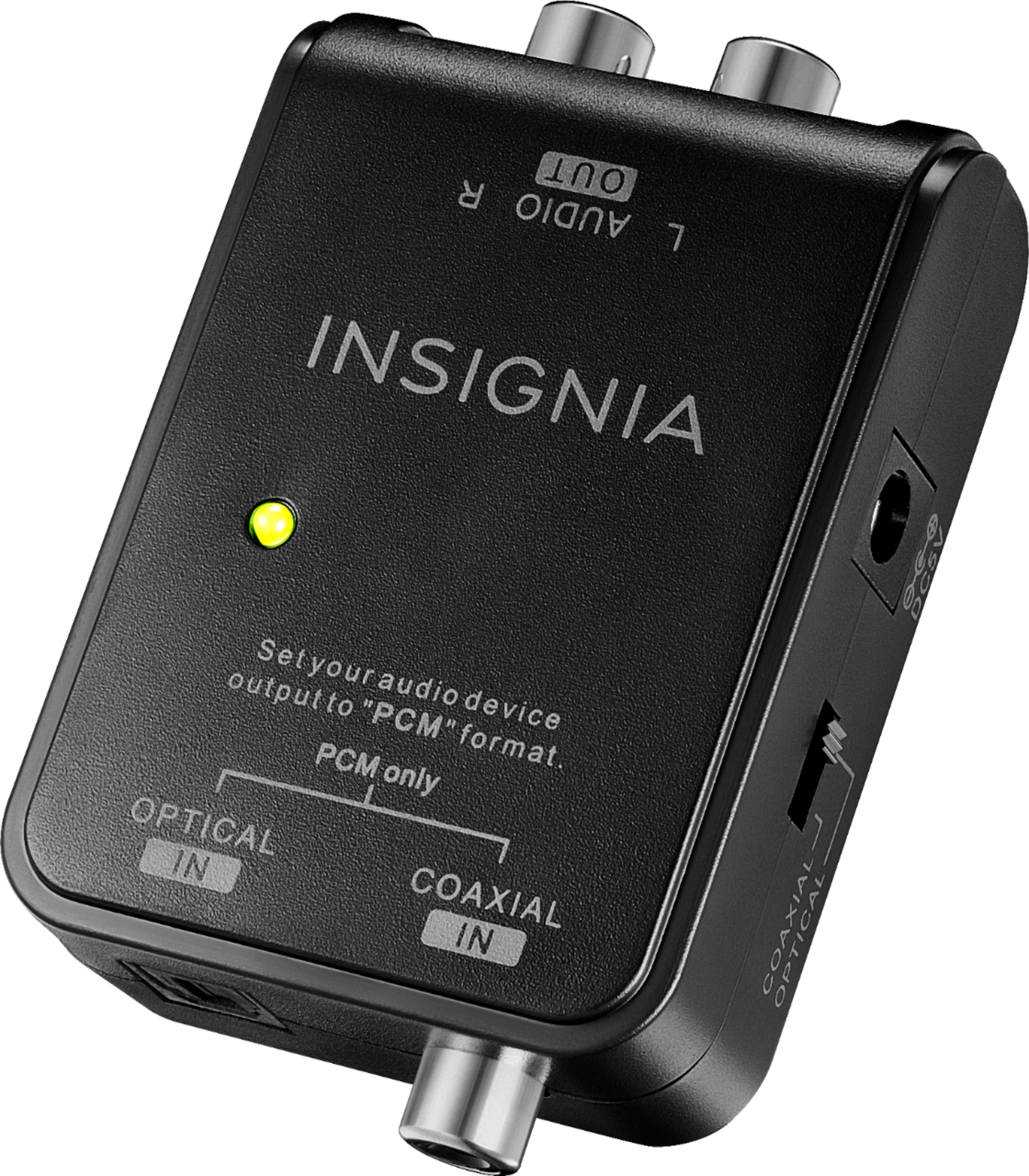 Insignia Optical/Coaxial Digital-to-Analog Audio Converter, DAC Digital ...