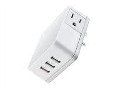 Insignia Wall Tap - Power adapter - 5 output connectors (3 x USB Type A ...