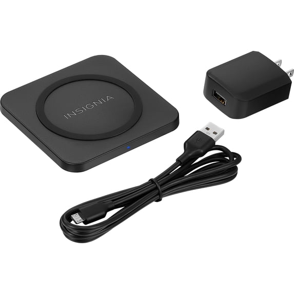 Insignia Wireless Charging Pad for Qi-Compatible Devices 4ft Cable ...