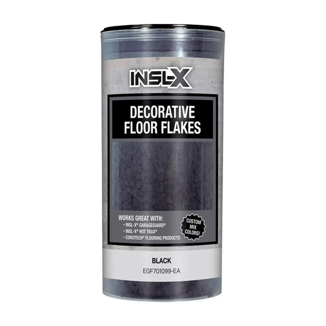 Insl-X 1895309 Flat Black Blend Decorative Color Flakes & Chips, 10 oz ...