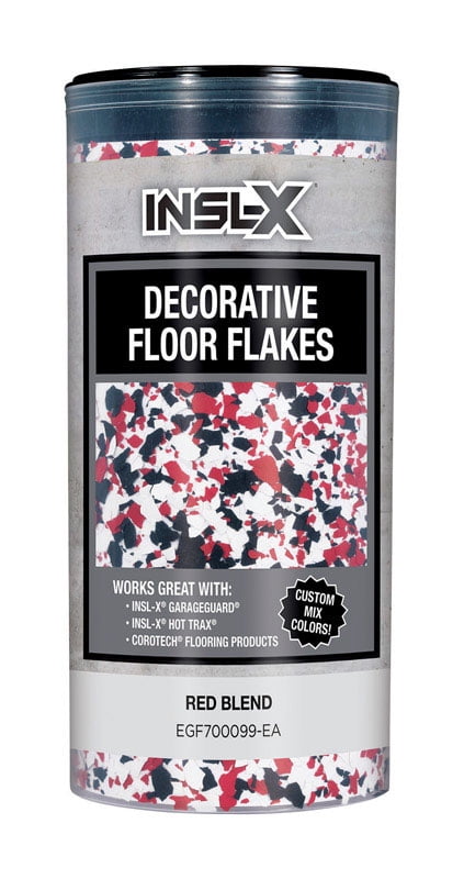 Insl-X 1895275 Flat Red Blend Decorative Color Flakes & Chips, 10 oz ...