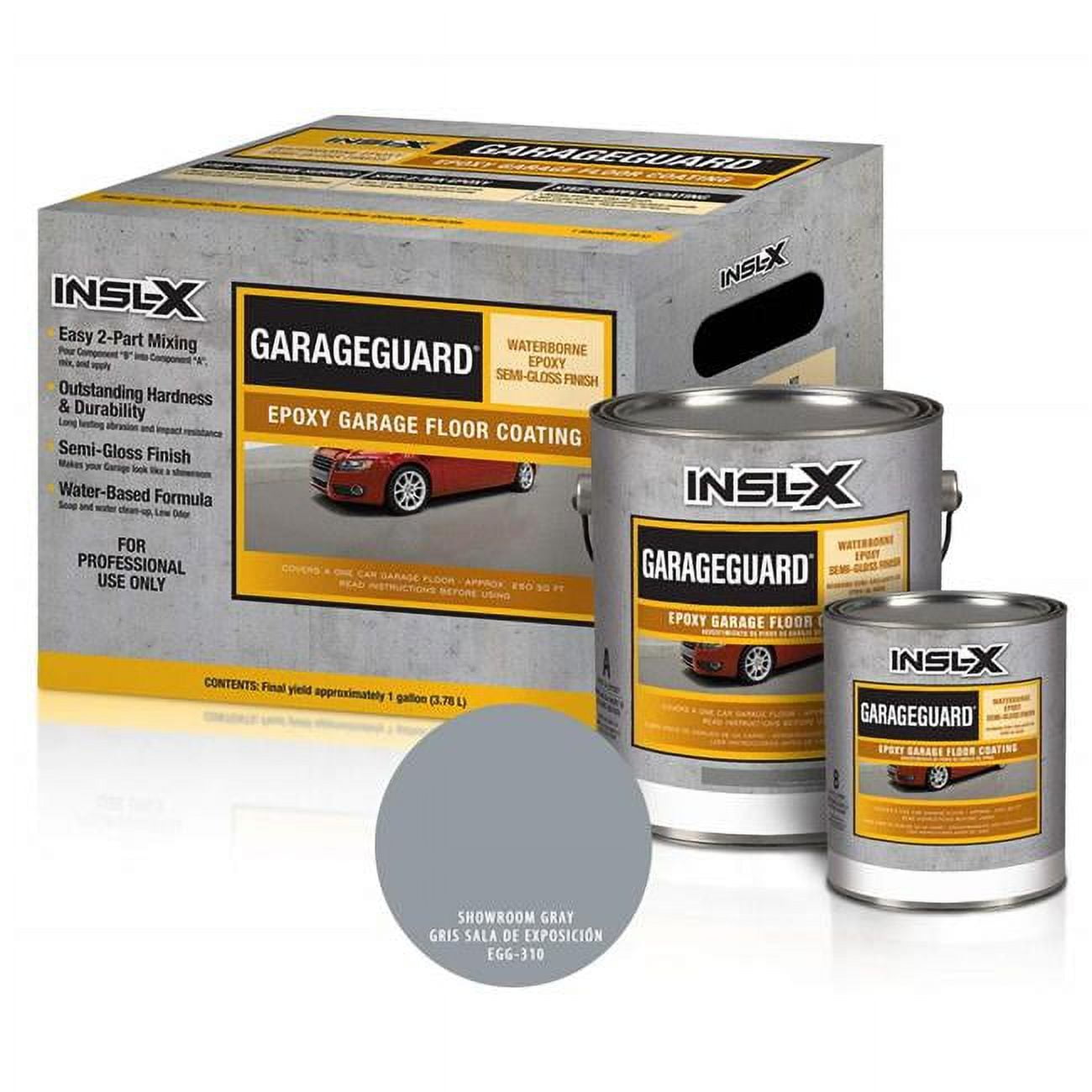 Insl-X GarageGuard Epoxy Paint Kit, 1 Gal. Showroom Gray for Garage ...