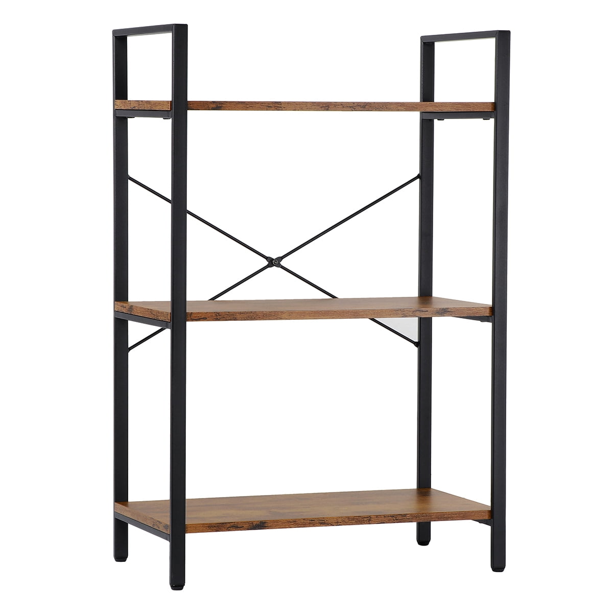 Insma 3 Tier Industrial Ladder Bookcase Bookshelf Bookshelves with ...