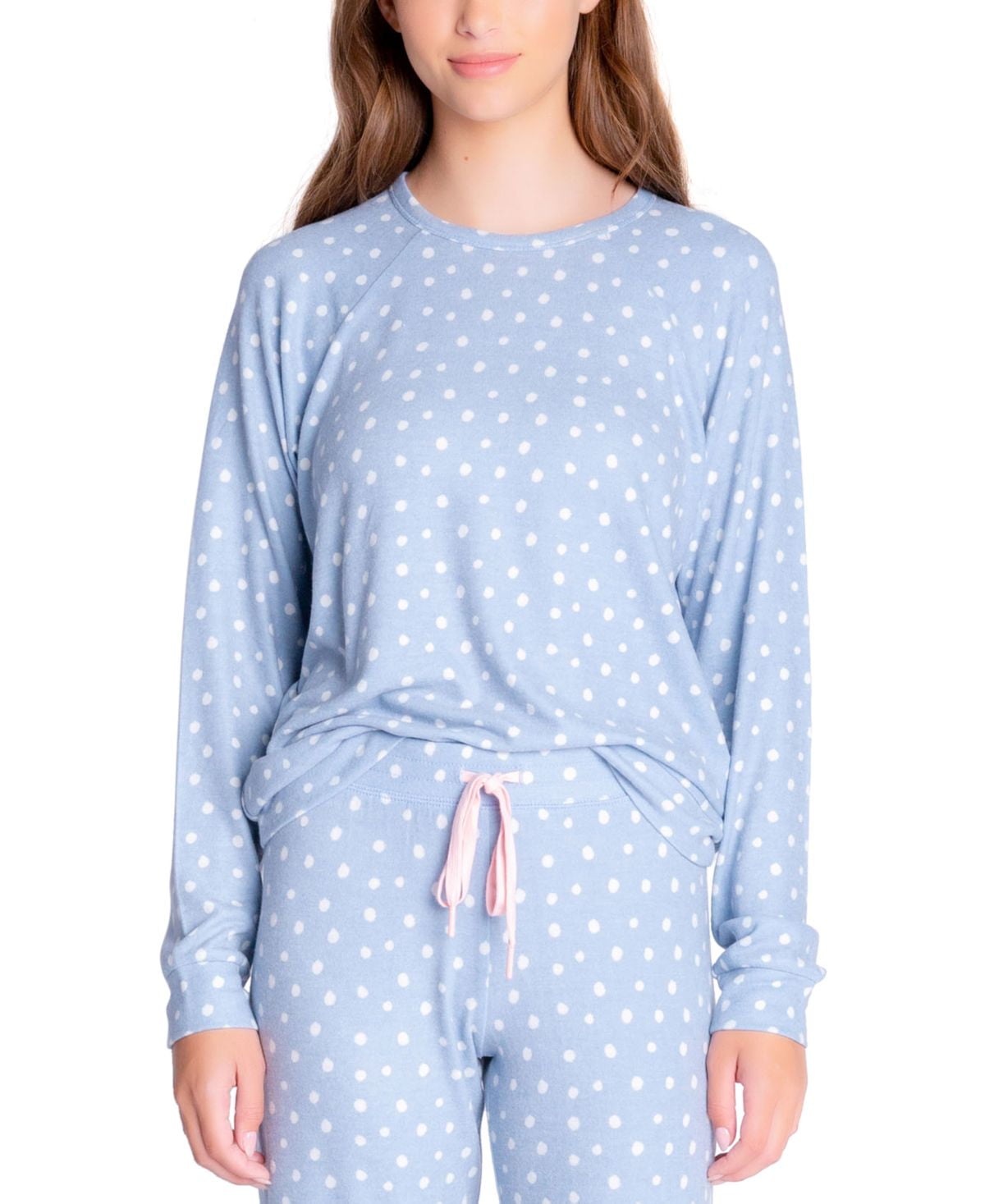Insomniax Womens Butter Jersey Long Sleeve Crewneck Pajama Top Only,1 ...