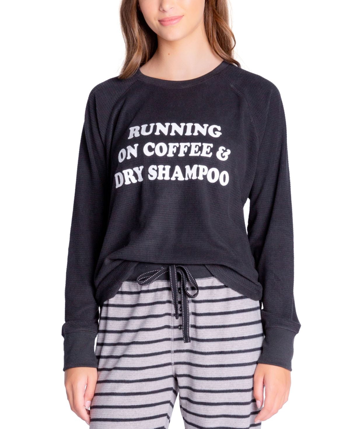 Insomniax Womens Printed Long Sleeve Pajama Top Only,1-Piece, Small ...