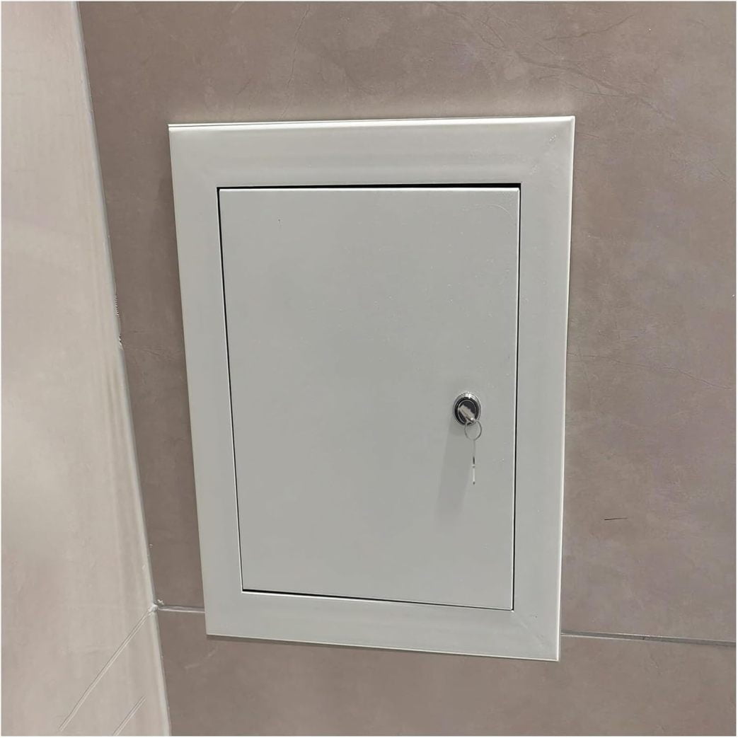 Inspection Access Panel Lockable Attic Door with Keys, Flush-Mounted Metal Access Panel for ...