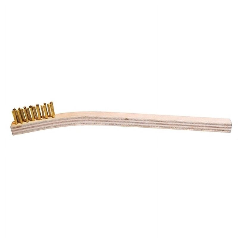 Inspection Brushes, 3 X 7 Rows, Brass, Bent Wood Handle | Bundle of 5 ...