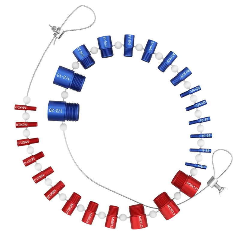 Inspection Measuring Tool Inch Metric Bolt Nut Screw Thread Set Inch ...