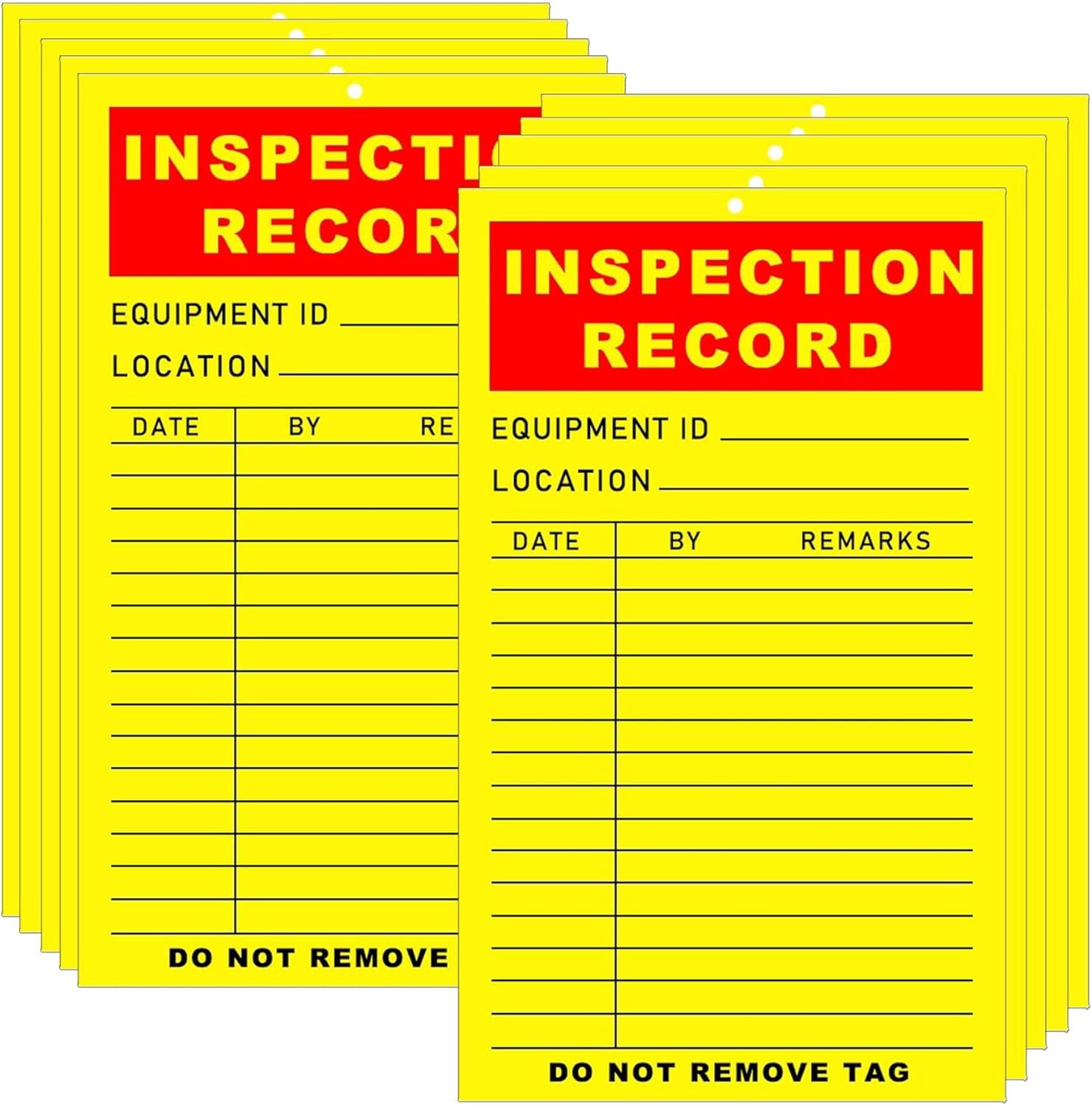 Inspection Record Labels 3*5inch Year Maintenance Inspection Labels ...