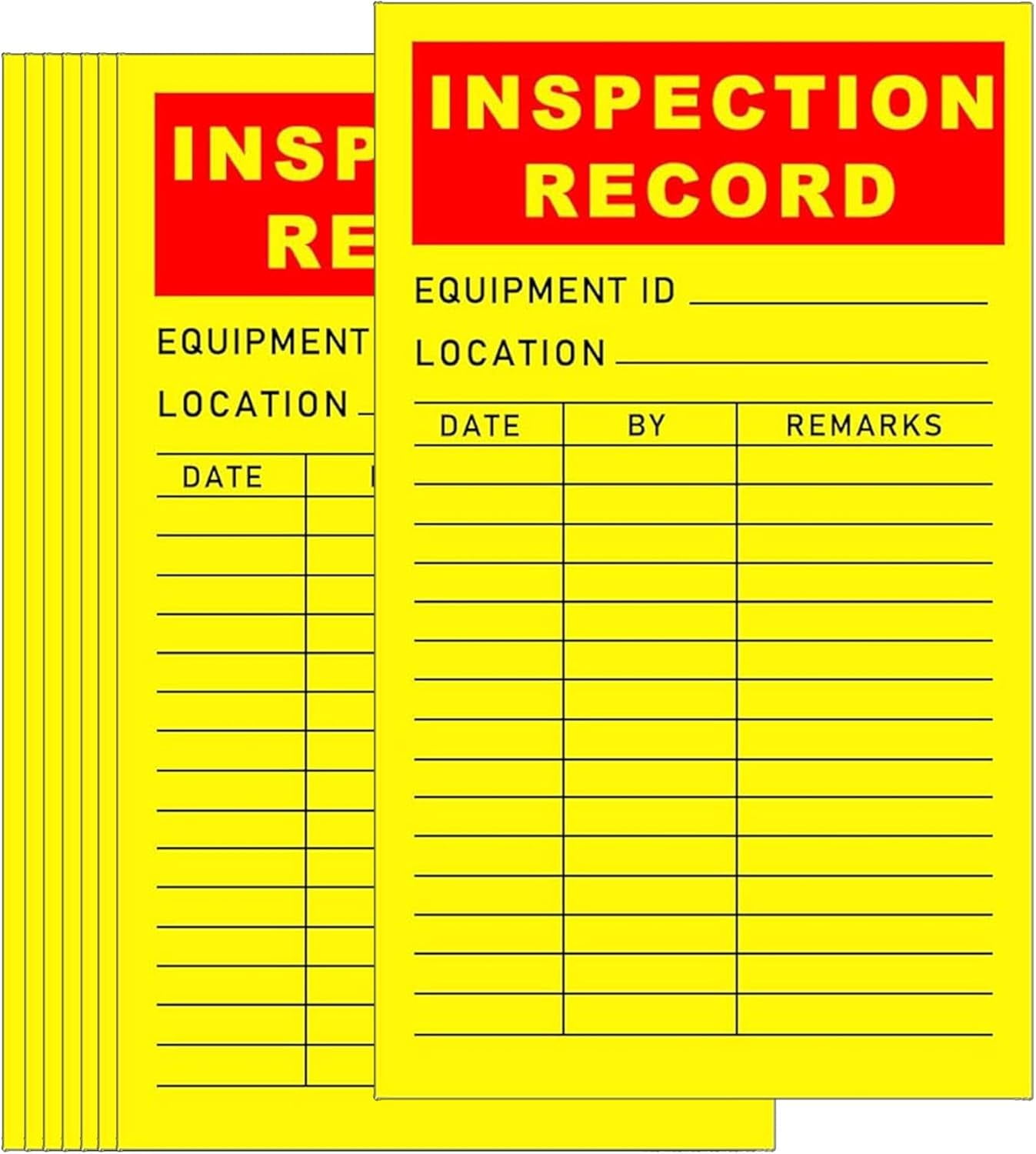 Inspection Record Labels Safety Inspection Tag 100Pcs Year Maintenance ...