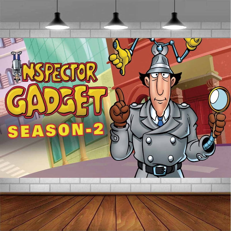 Inspector Gadget Backdrop Banner Party Supplies Poster Movie Theme ...