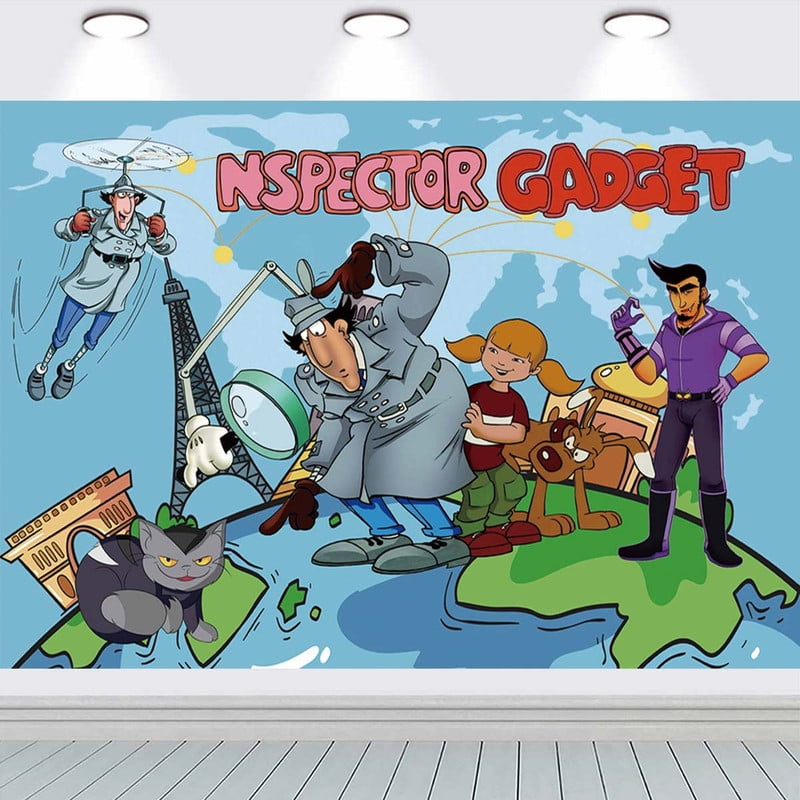 Inspector Gadget Taspestry Wall Decor Background Banner Birthday ...