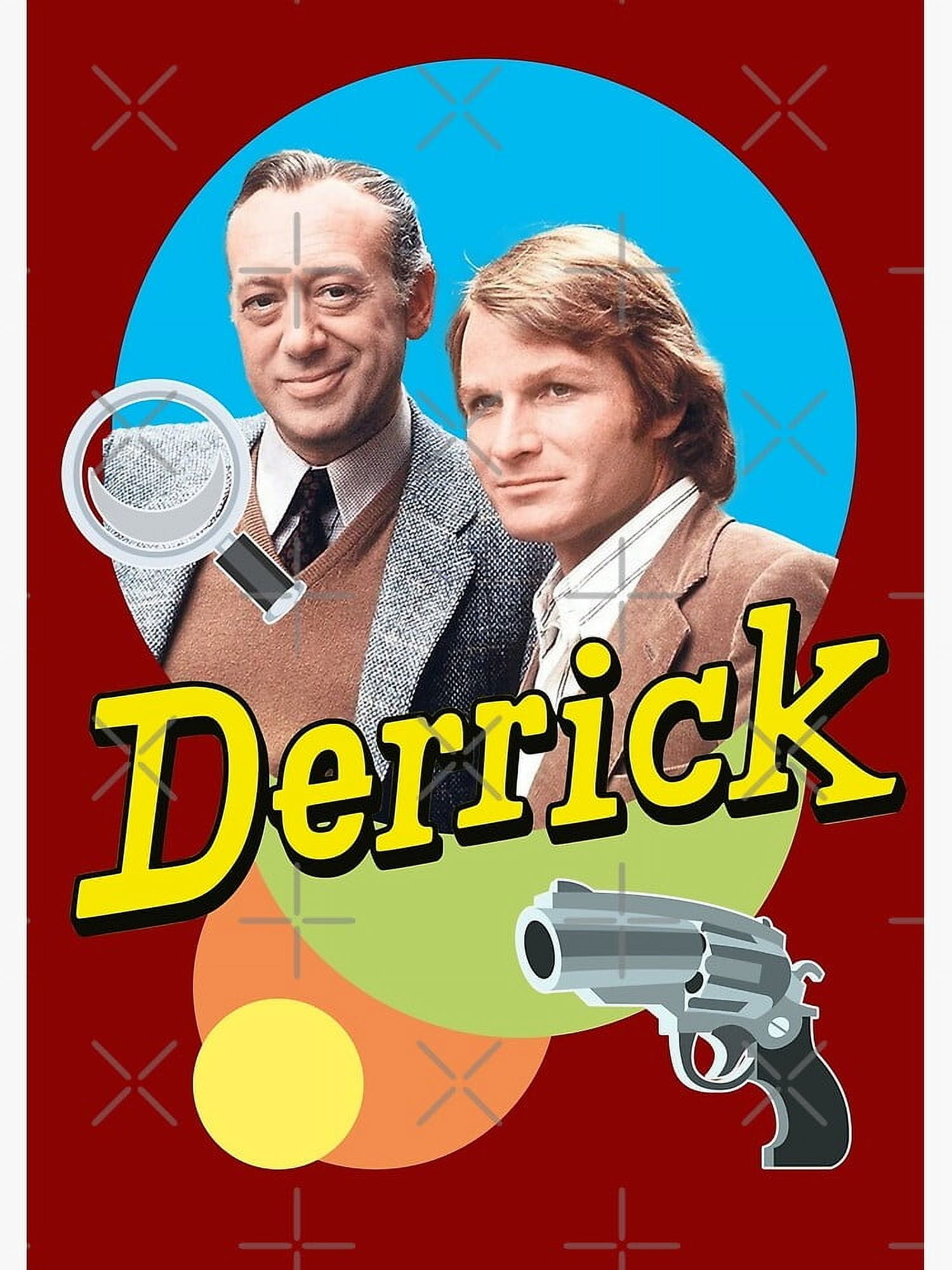 Inspector Stefan Derrick investigates, retro crime series Poster Framed ...