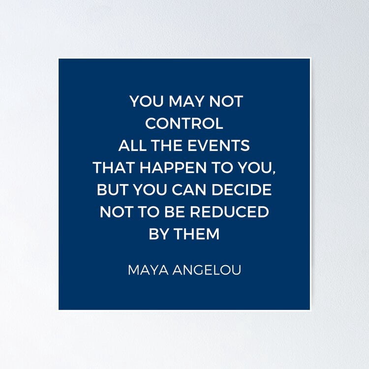 Inspiration Quotes - You May Not Control All The Events That Happen To ...