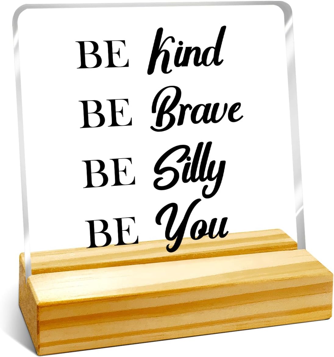 Inspirational Acrylic Desk Decor,Acrylic Motivational Sign,Positive ...