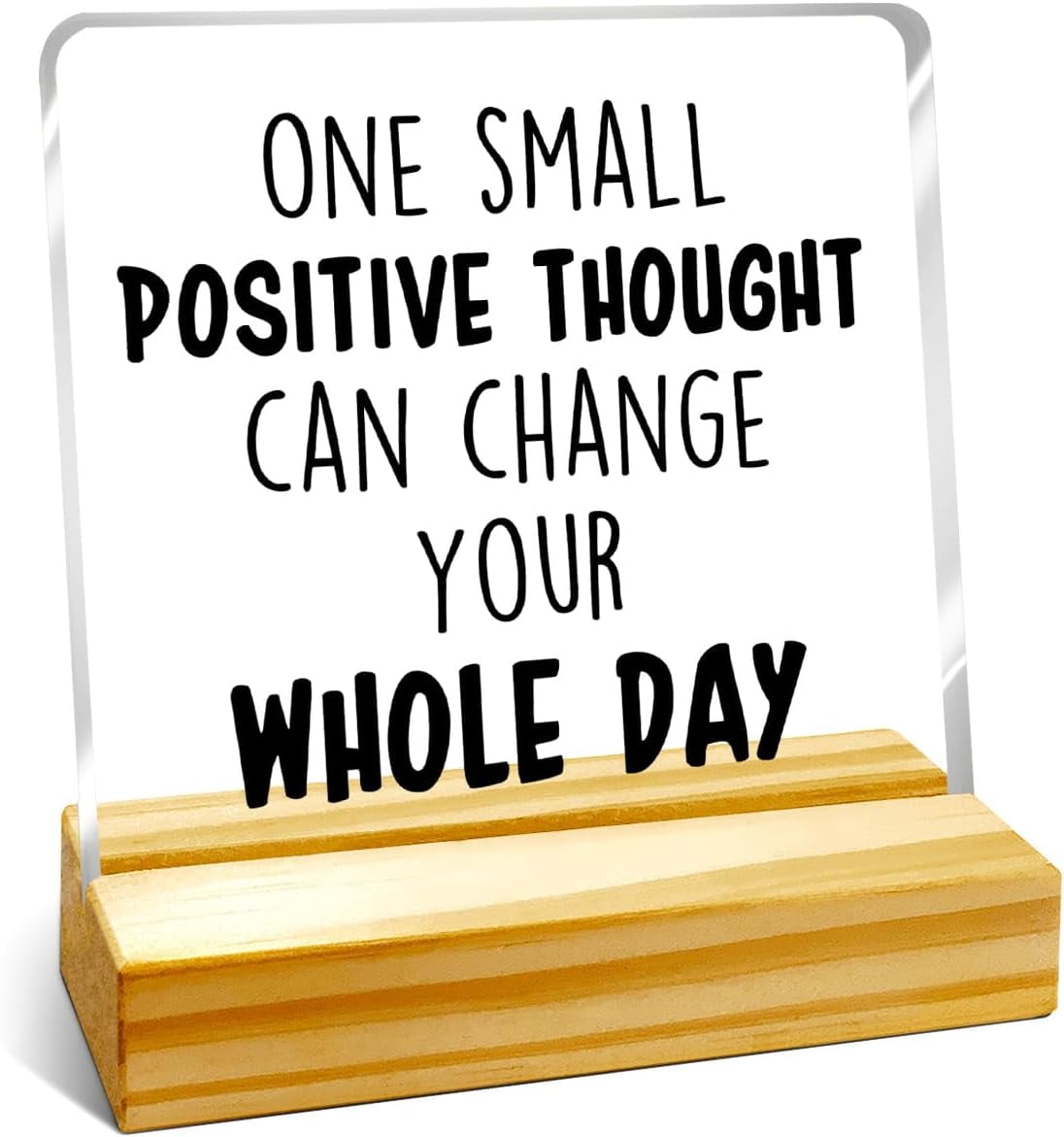 Inspirational Acrylic Desk Decor,Acrylic Motivational Sign,Positive ...