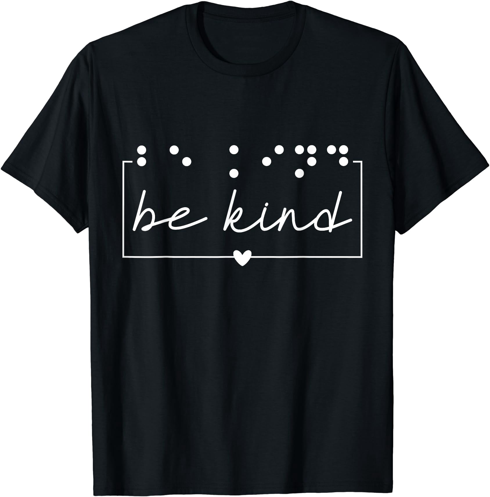 Inspirational Be Kind Handwritten Design T-Shirt for Blind Awareness ...