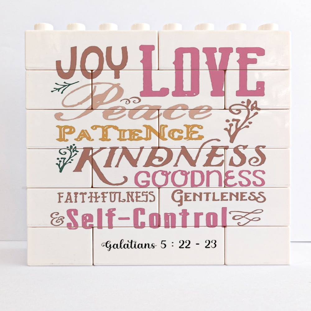 Inspirational Bible Verse Building Bricks Blocks Puzzles Love Joy Peace ...