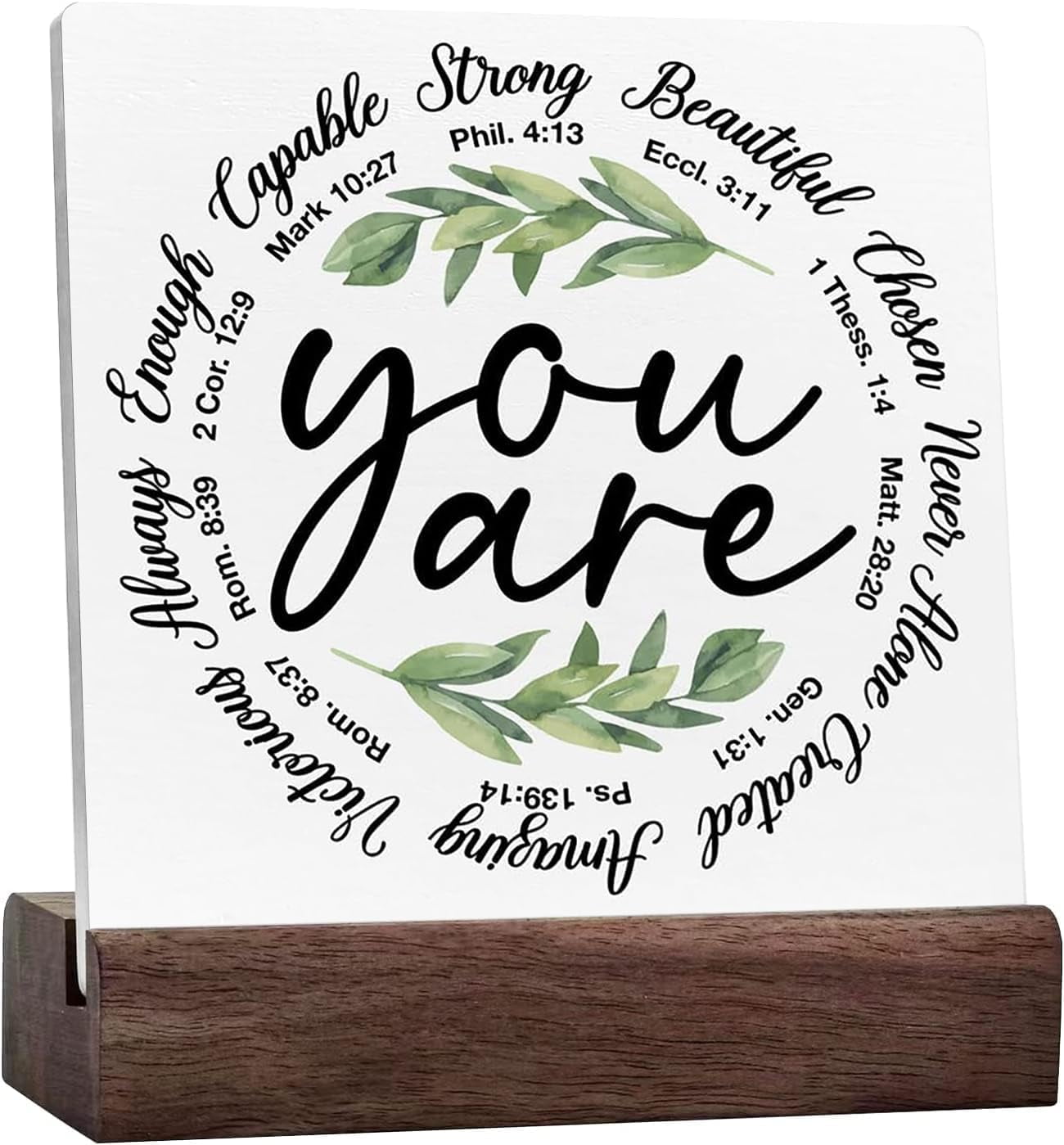 Inspirational Bible Verse Christian Home Decor Positive You Are ...