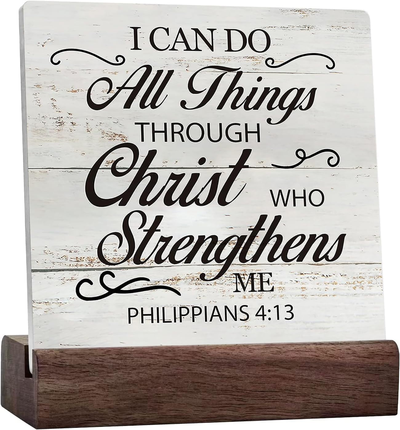 Inspirational Bible Verse I Can Do All Things Through Christ Ceramic ...