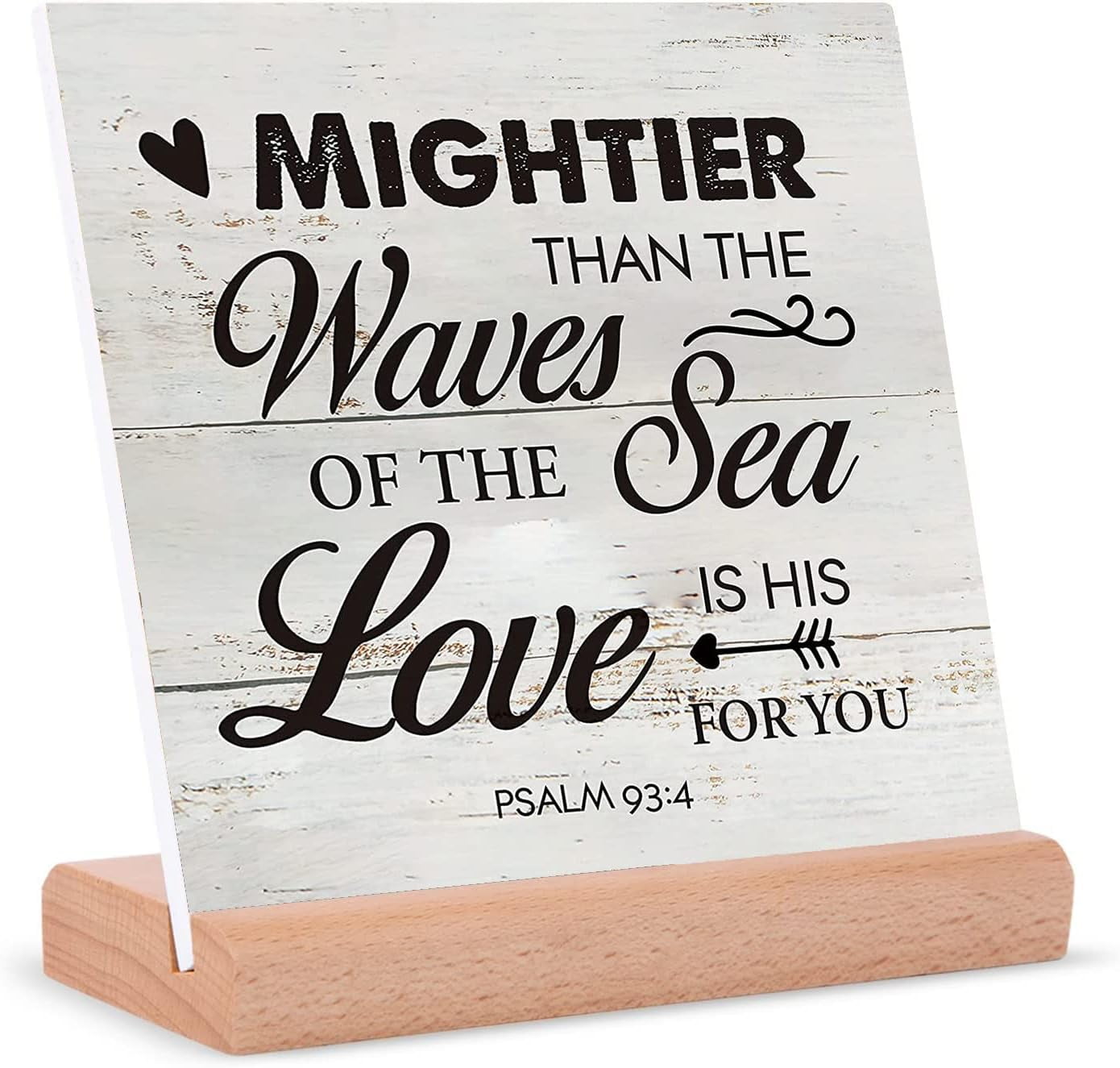 Inspirational Bible Verse Mightier Than The Waves of The Sea Ceramic ...