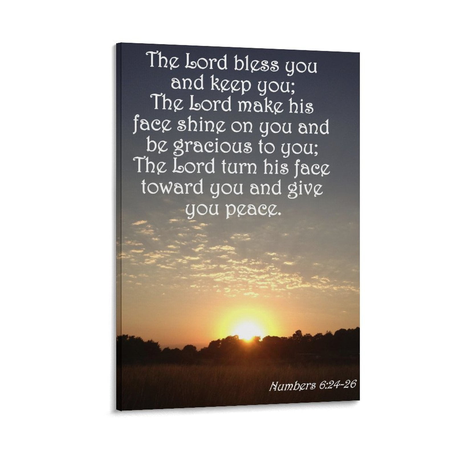 Inspirational Bible Verse #Numbers 6：24-26 Christian Scripture Poster ...