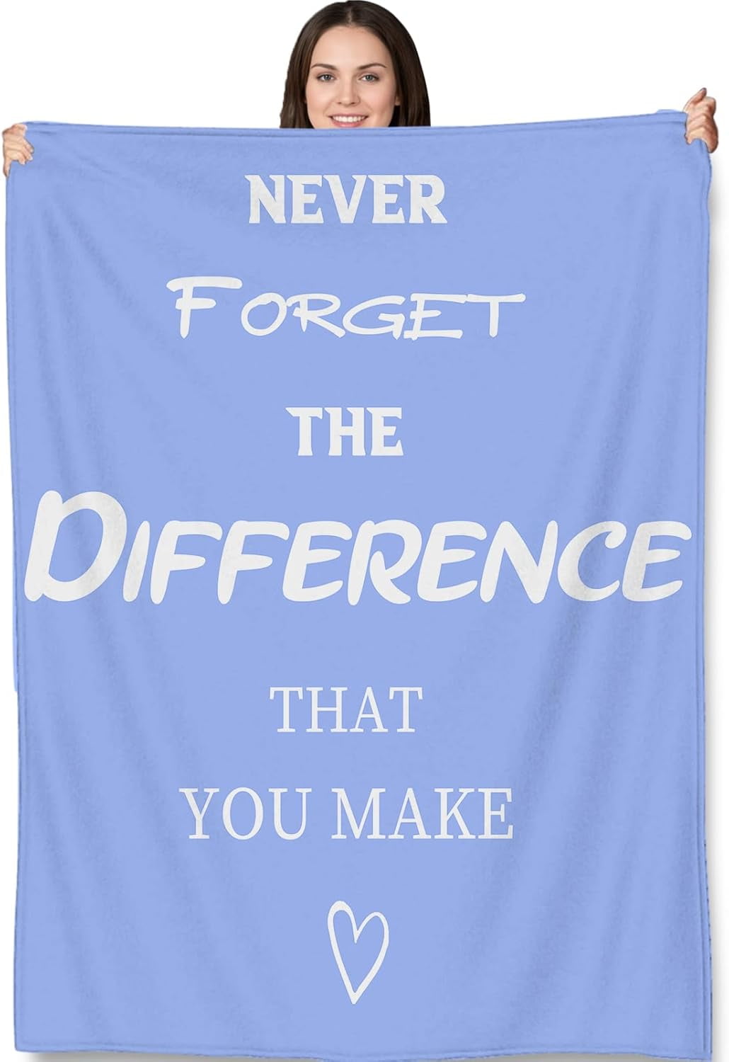 Inspirational Blanket - Soft Cozy Fleece Throw Blanket, 60"x80", Never ...
