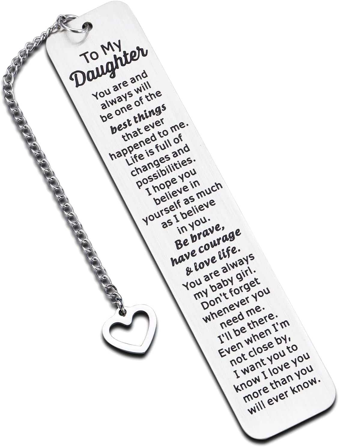 Inspirational Bookmark for Kids - Birthday Gift for Daughter ...
